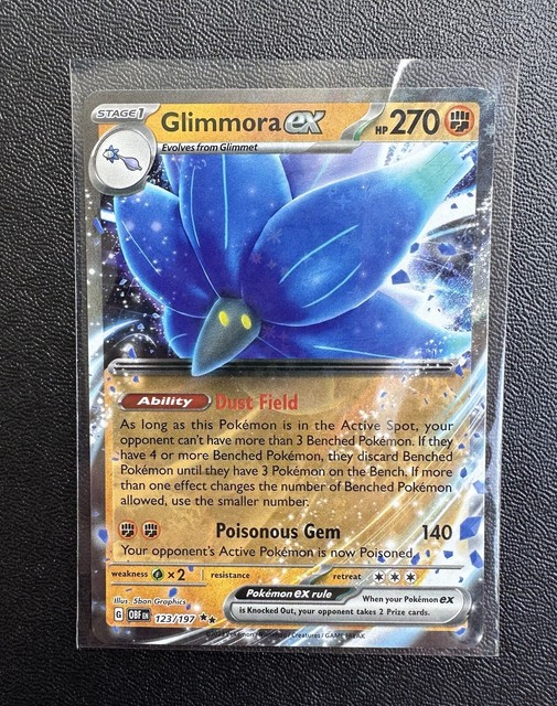 Pokémon TCG Glimmora ex SV03: Obsidian Flames 213/197 Holo Ultra Rare ...