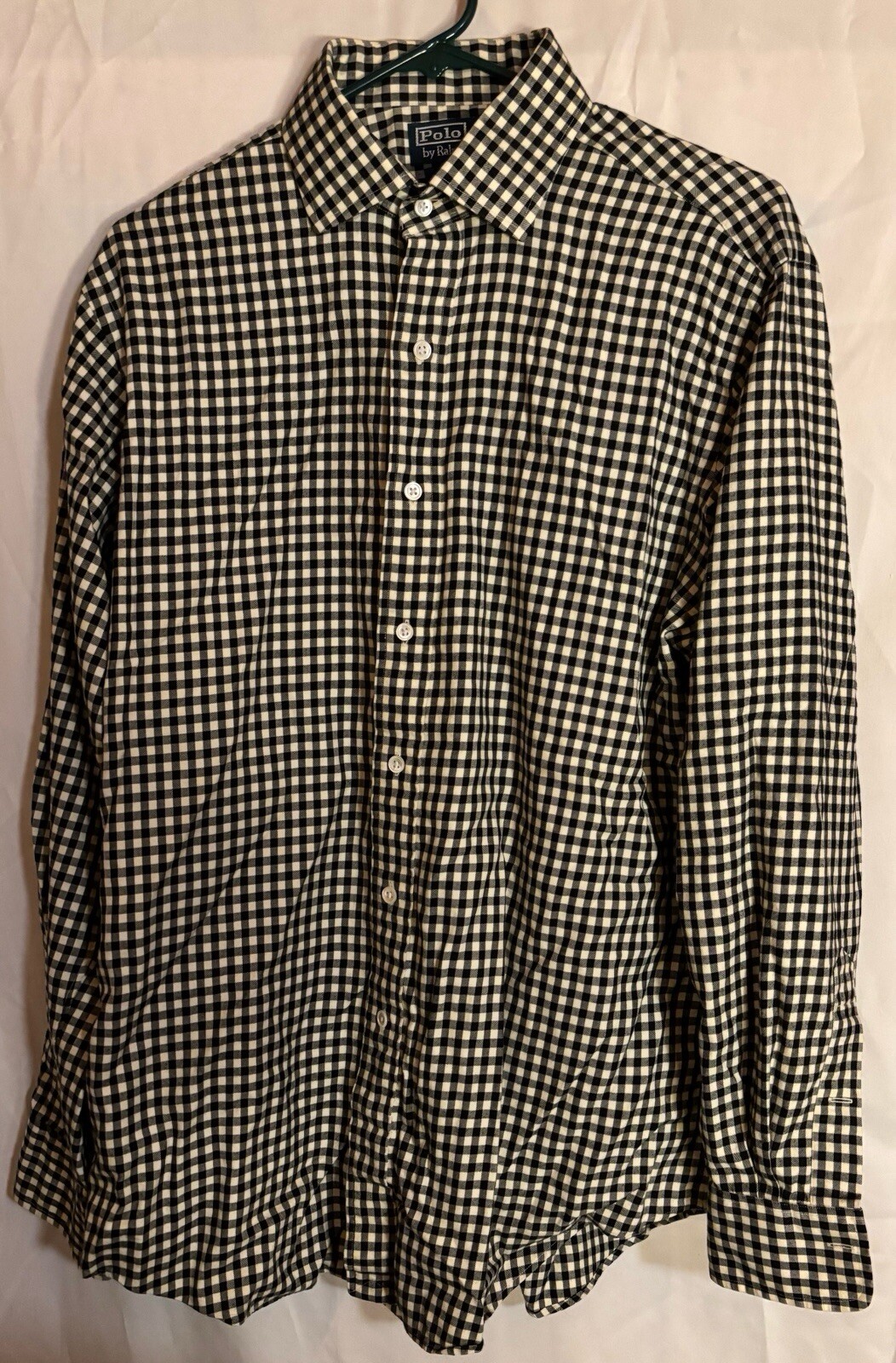 Polo Ralph Lauren Mens Checkered Black White L Large … - Gem