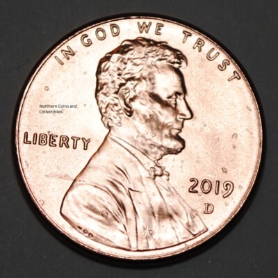 United States 2019 D 1 Cent Lincoln Shield Cent BU USA Penny UNC KM ...