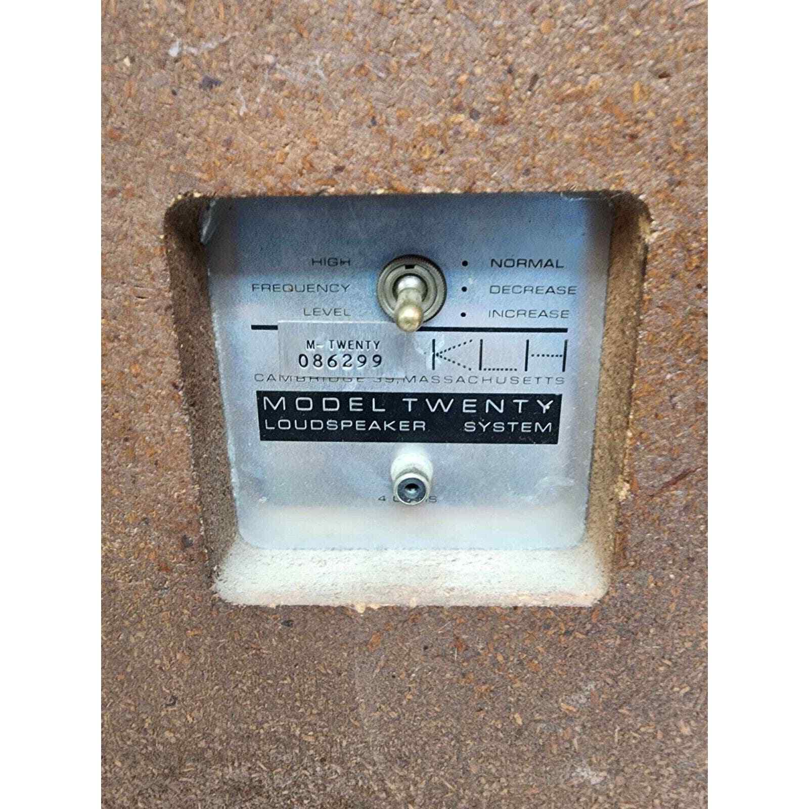 Vintage Pair Of KLH Model Twenty 20 Loudspeaker System Speakers | eBay