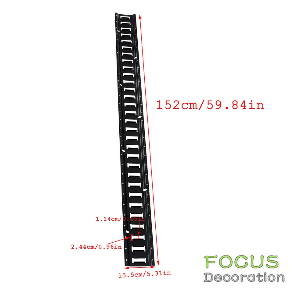 E Track Bar Rails 8Pcs Powder Coat Stainless Steel E Track Tie Down ...