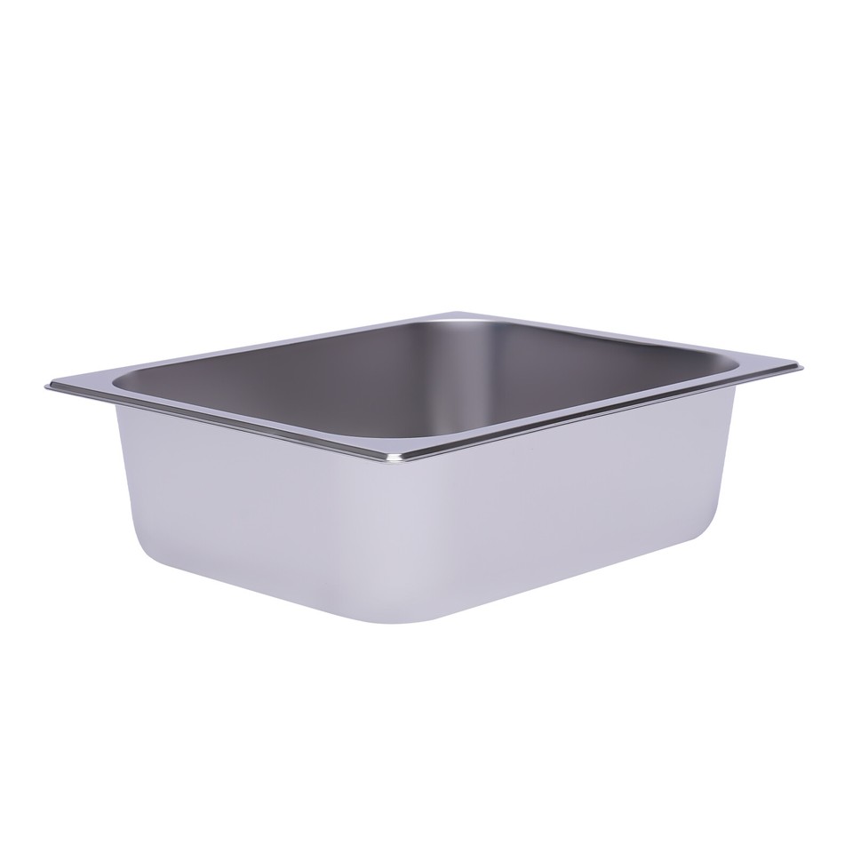 6 Pack 4" Deep 1/2 Size Stainless Steel Steam Table Pans Hotel Food ...