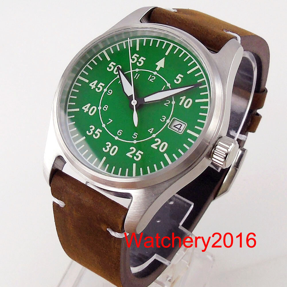 NH35A Tandorio 39mm Pilot Watch For Men Automatic 20Bar Waterproof ...