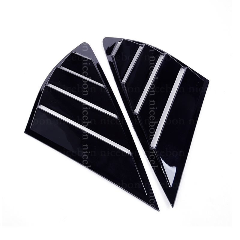 shiny Rear Quarter Panel Window Side Louvers Vent Fit for Ford Fusion ...