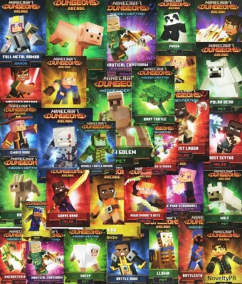 Minecraft Dungeons Arcade Cards Series 1, 2, 3 (Foil + Non-Foil) Dave ...