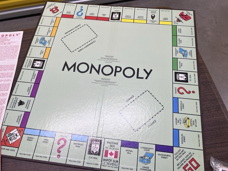 1961 Monopoly Canadian Edition Board Game Complete Parker Brothers | eBay
