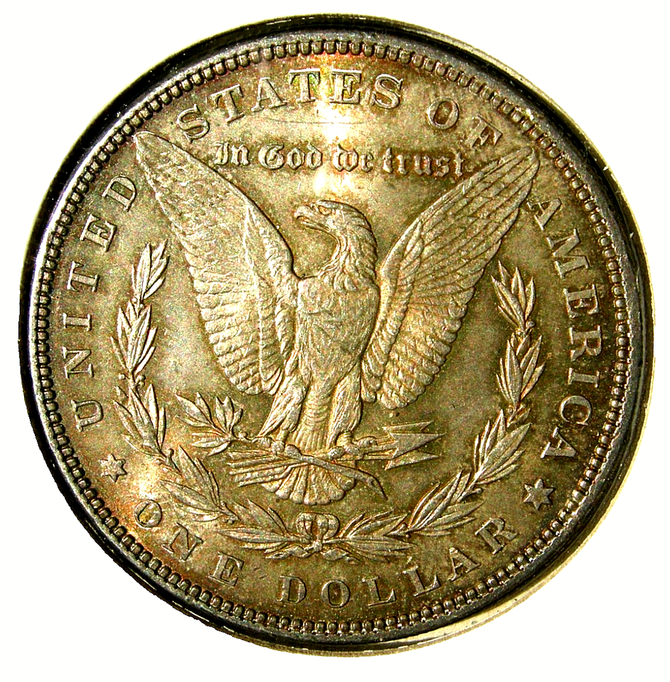 1884 Morgan BEAUTIFUL MONSTER TONER OBV & REV UNCIRCULATED 1884-P ...