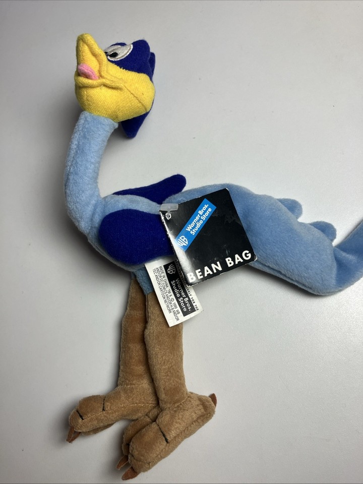 Vintage Warner Bros 10' Road Runner Looney Tunes Bean Bag Plush 1999 ...