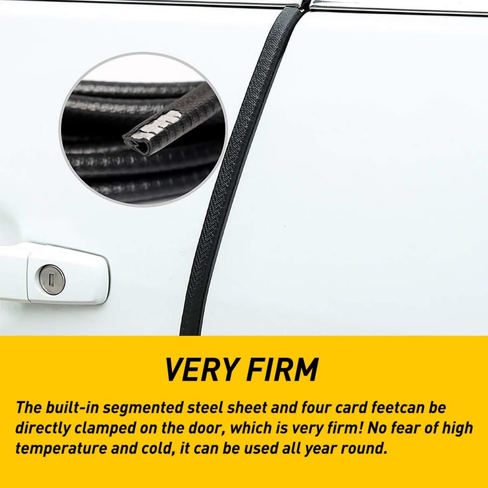Car Door Edge Guard Molding Trim Protectors Strip 16ft U Shape Rubber ...