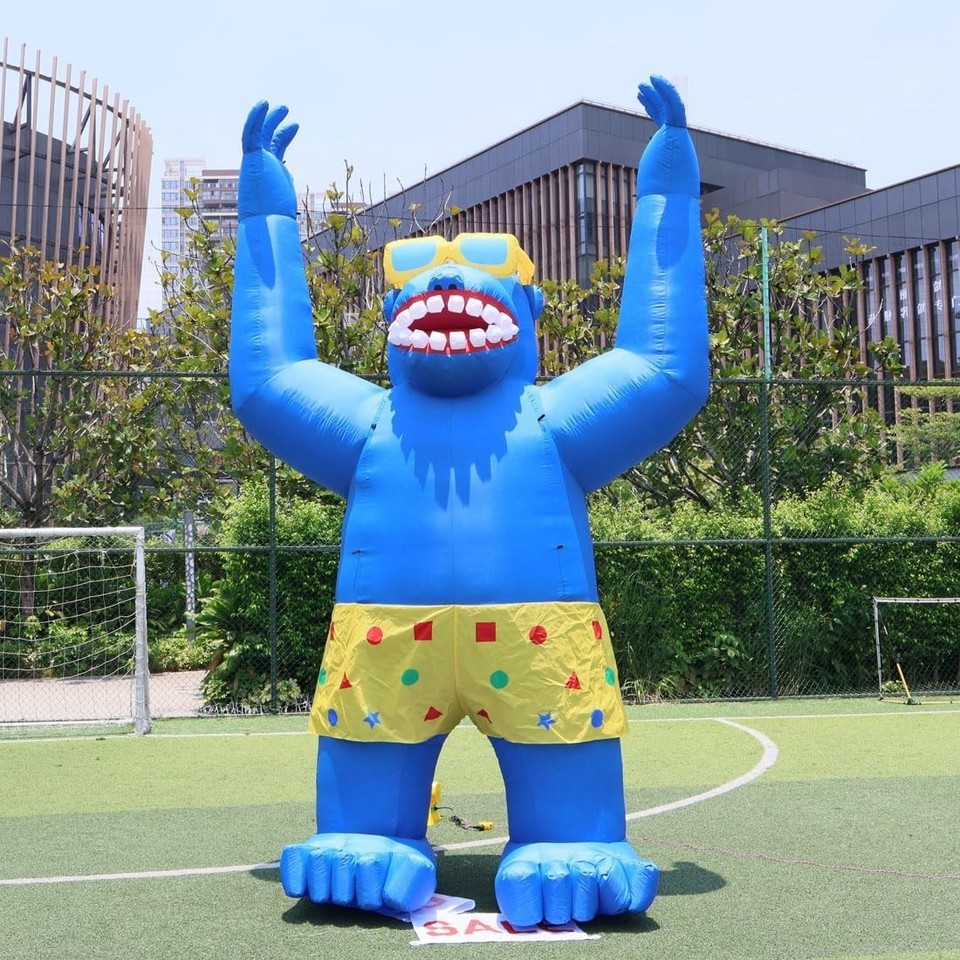 Giant Inflatable Gorilla Inflatable Animals Cartoon Model with Blower ...