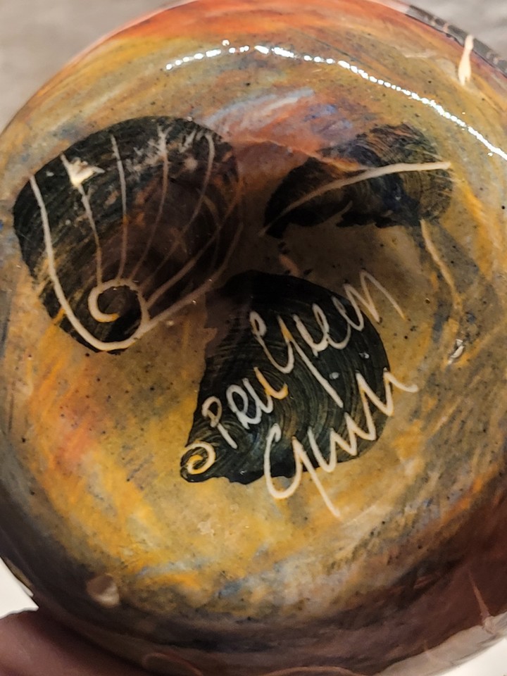 GWILI POTTERY WALES POT VASE SALT PIG PRU GREEN MULTICOLOR | eBay