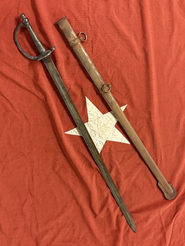 CIVIL WAR CONFEDERATE CSA SOUTHERN REBEL OFFICERS SWORD WITH SHEATH | eBay