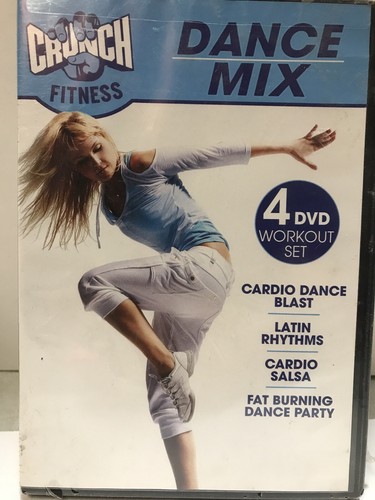 📀 Crunch Fitness DANCE MIX 4 DVD Workout Set NIP CARDIO BLAST NEW FREE ...