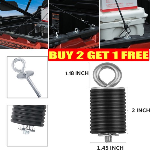 ATV 2" Tie Down Anchor Cargo Hook For General 1000 Polaris Ranger 500 ...