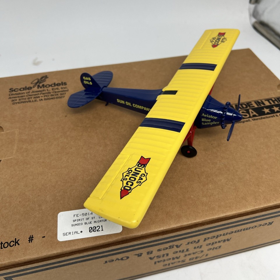 Vintage Toy Sunoco DieCast Airplane Collector Series Bank aviation ...