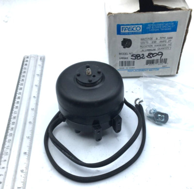 Fasco Motor 9W, 1550RPM, 230V, .27A, 60/50Hz, UB565 NIB | eBay