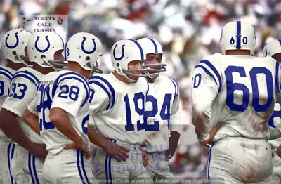 BALTIMORE COLTS 1960's NFL Johnny Unitas from T 1 PHOTO(4 sizes) | eBay