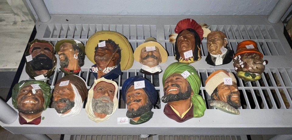 Bossons Chalkware Head~Faces Wall Hanging Art Figurine *PICK 1 * LOT ...