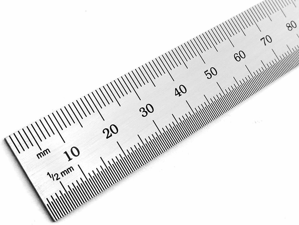 Benchmark Tools 150mm/6" Machinist Ruler English Metric Grad Satin ...