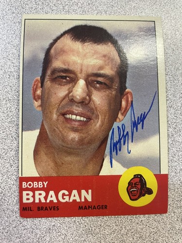 Bobby Bragan Autographed 1963 Topps Card #73 Milwaukee Braves A-254 | eBay