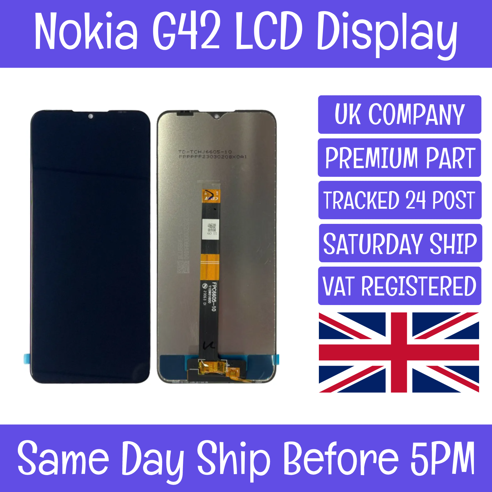 Nokia G42 5G TA-1581 Replacement LCD Display Touch Screen Digitizer ...