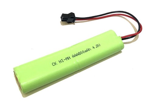 4.8V NiMH 800mAh AAA 4Cell RC Battery Pack Rechargeable SM Plug Boat ...