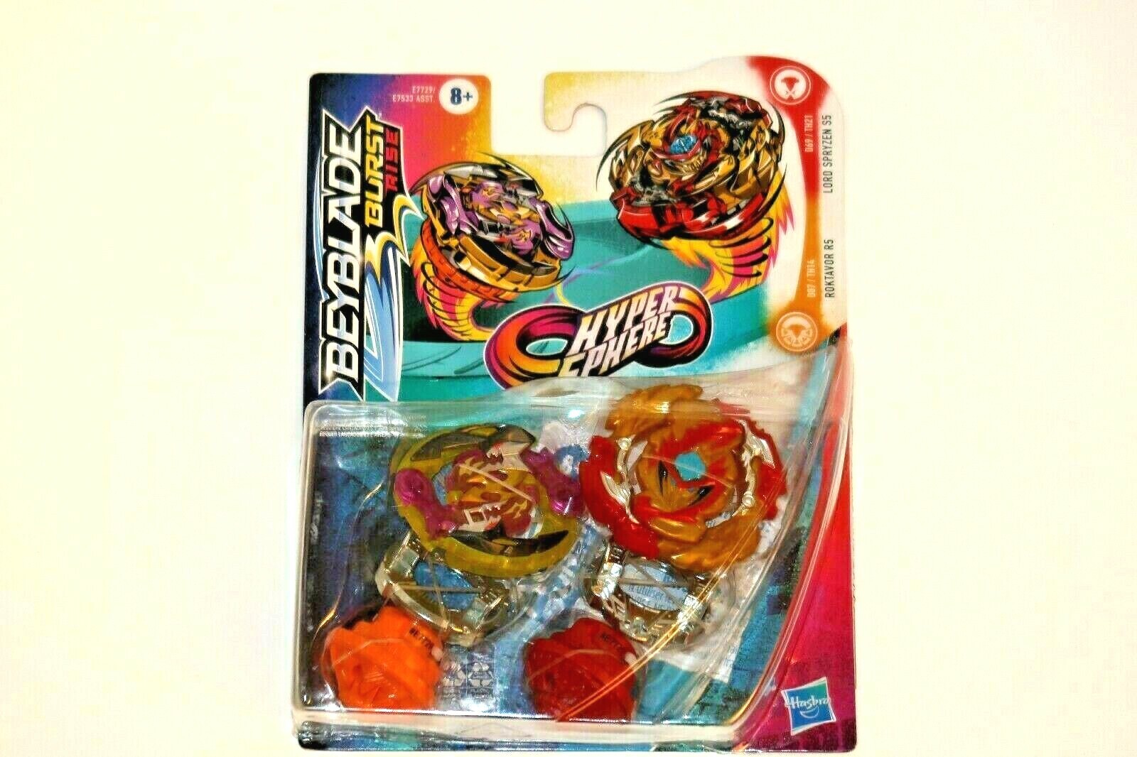 Beyblade Dual Pak Lord Spryzen S5 Roktavor R5 Hypersphere Burst Rise ...