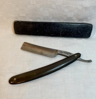 Clauss Fremont, OH 103 Straight Edge Razor w/ Wade & Butcher Sheffield ...