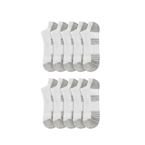 Member's Mark Men's No Show Socks, White, 10 Pairs | eBay