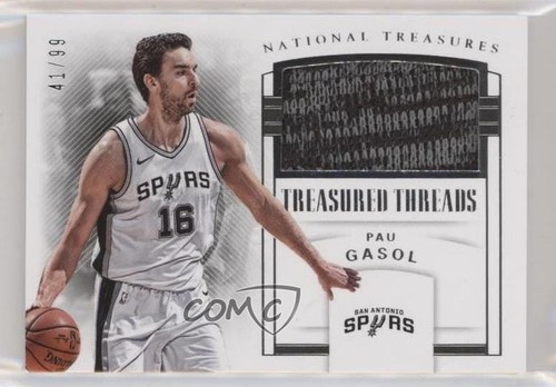 2017-18 Panini National Treasures Treasured Threads /99 Pau Gasol #TTH ...