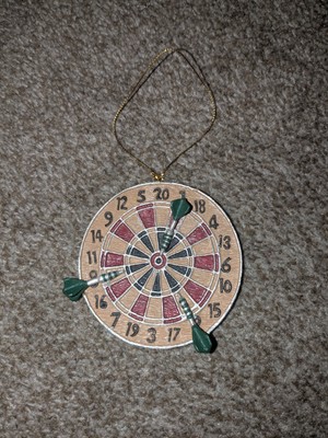 Vintage Dart Board Christmas Tree Ornament - Wonderful Condition | eBay