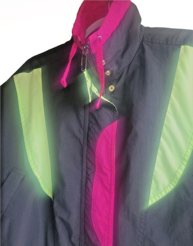 VTG/Y2K Inside Edge-Color Block Black/Pink/Neon Yellow Ski Jacket ...