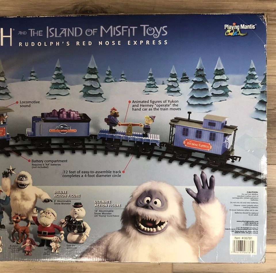 Rudolph & The Island Of Misfit Toys Rudolph’s Red Nose Express Train ...
