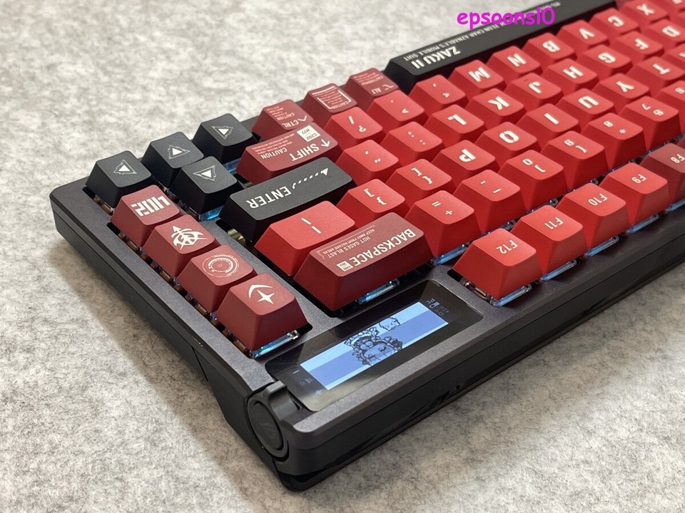 GUNDAM Zaku Keycap 140 Keys PBT OEM Profile for Cherry MX Mechanical ...