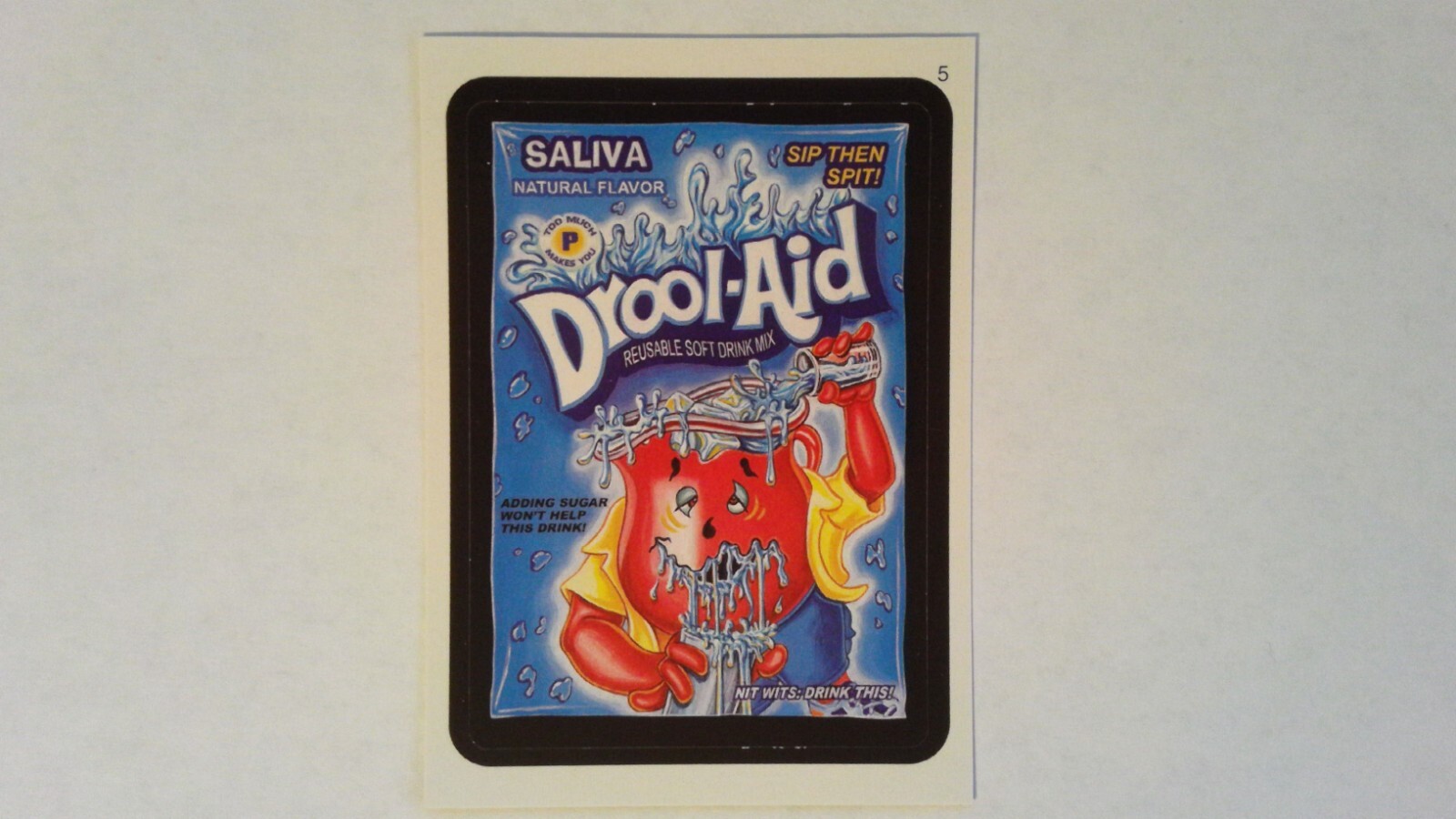2007 Wacky Packages Series 6 #5 Drool-Aid Saliva Flavor WP2 | eBay