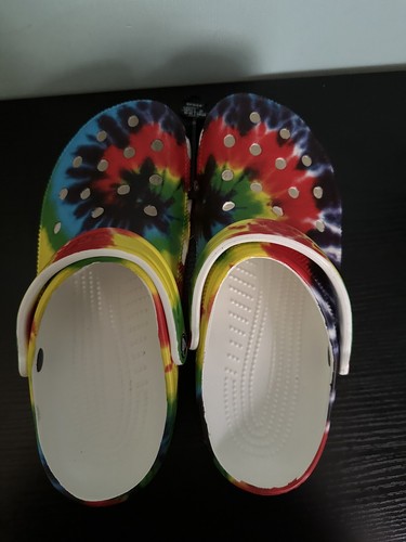 Crocs Men's Classic Tie Dye Graphic Clogs 205453-90H Colorful | eBay