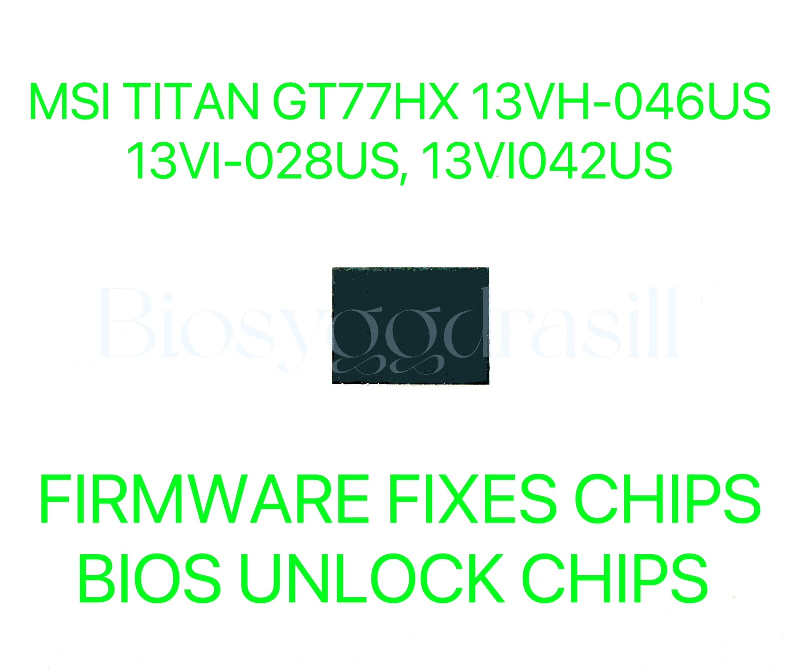 MSI TITAN GT77HX 13VH-046US, 13VI-028US, 13VI-042US SERIES,NO PASSWORD ...