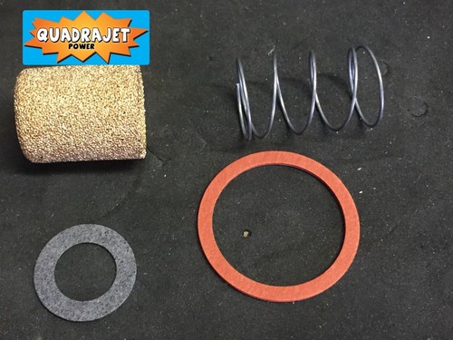 Quadrajet bronze fuel filter with spring and inlet gasket | eBay