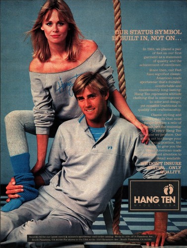 1983 HANG TEN Sportswear We Don't Insure Status sexy women Original ...