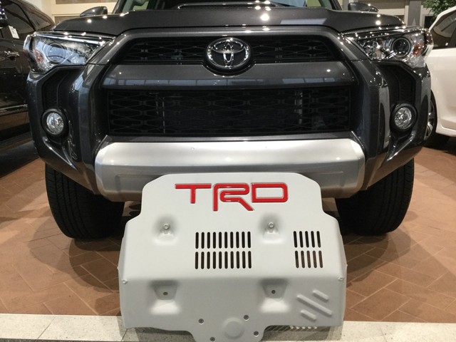 Genuine Toyota Accessory TRD Stamped Aluminum Front Skid 2016 4runner ...