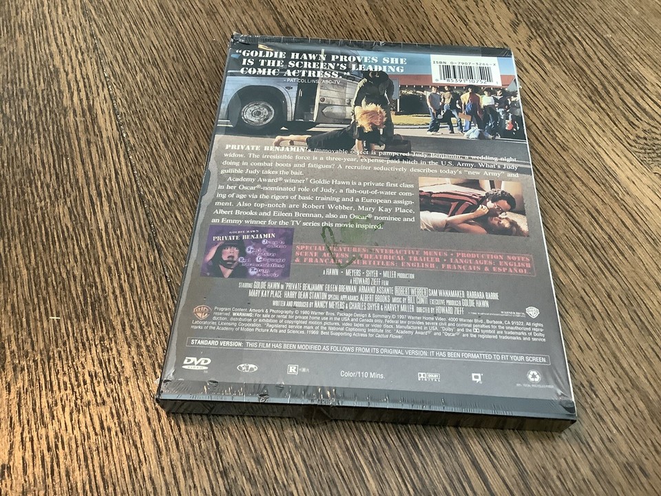 Private Benjamin DVD 1997 1980 Goldie Hahn Eileen Brennan Brand New ...
