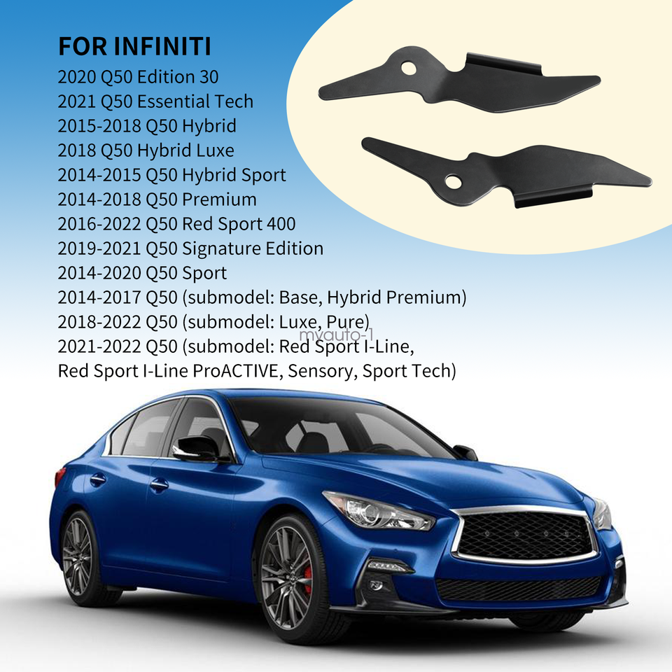 2X Bumper Bracket Set For 2014-2022 Infiniti Q50 Front Driver and ...