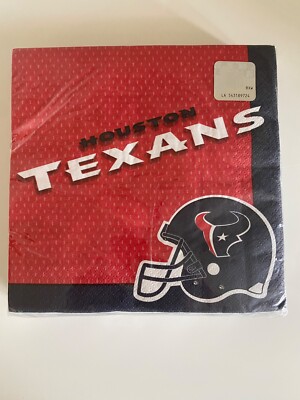 NFL HOUSTON TEXANS 36 ct each, 2-Ply NAPKINS FOOTBALL Party Supplies | eBay
