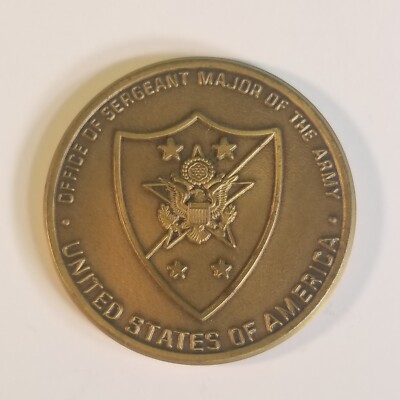 VINTAGE Senior NCO SMA Hall Sergeant Major of the Army AUTHENTIC ...