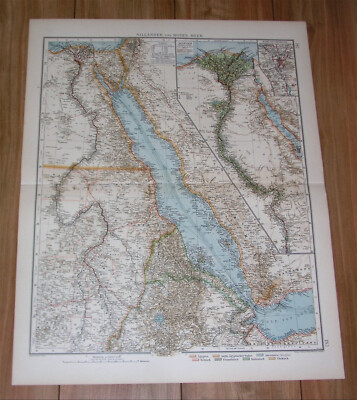1900-Now - Map Of Saudi Arabia Mecca