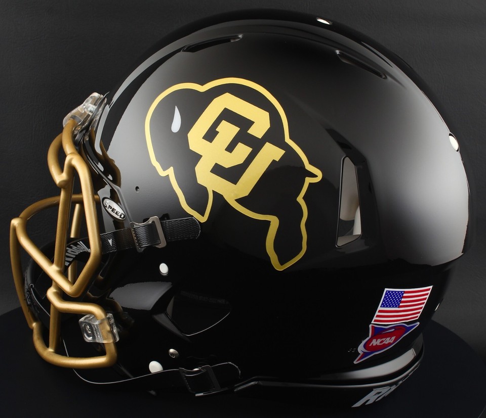 COLORADO BUFFALOES NCAA Riddell Speed Full Size REPLICA Football Helmet ...