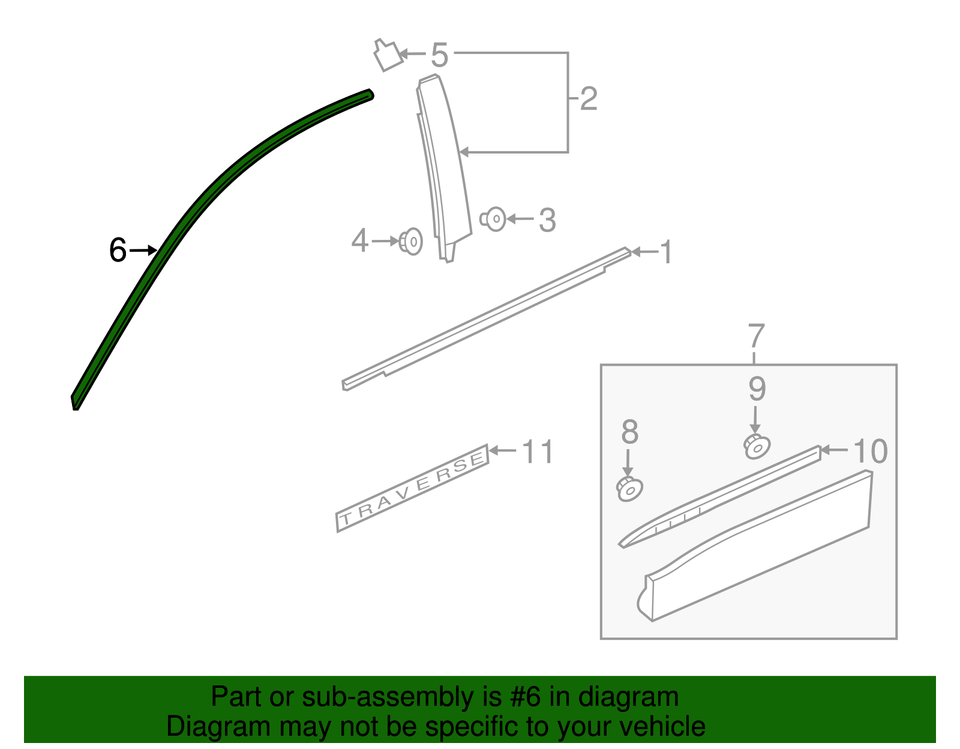 Genuine GM Reveal Molding 85143914 | eBay