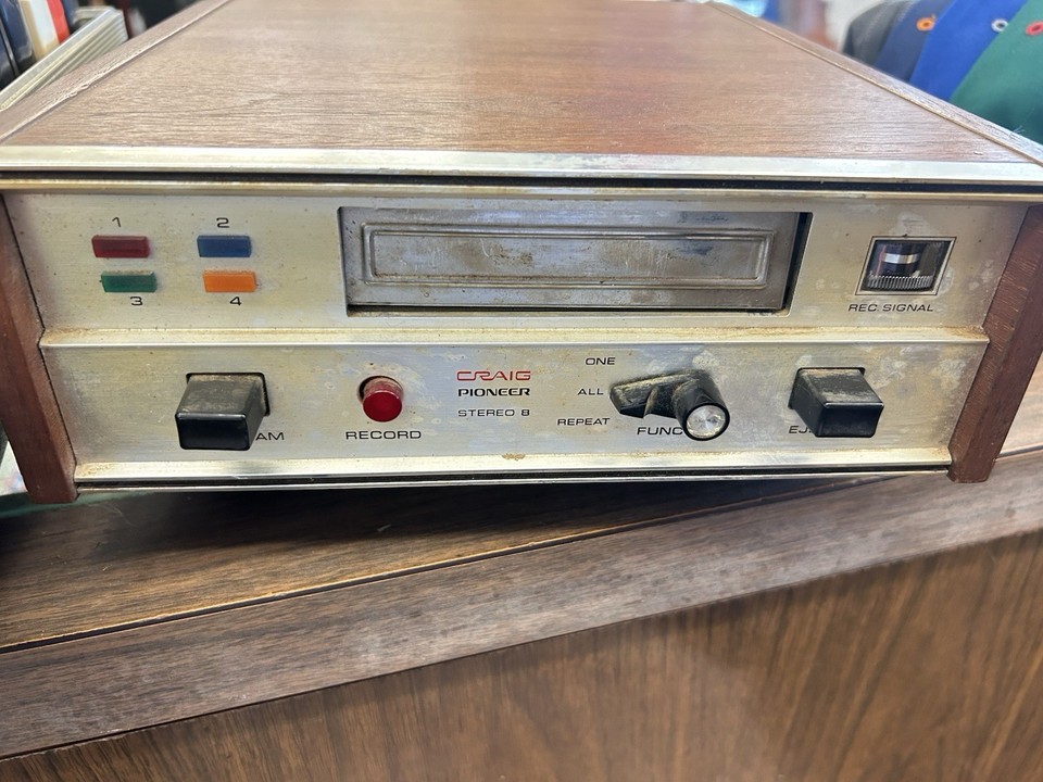Craig 3302 made by Pioneer Stereo 8 Track Deck Player & Recorder 4496 ...