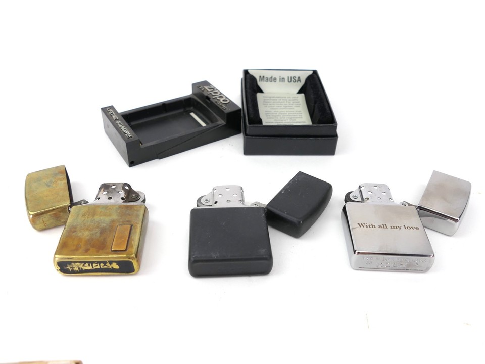 Vintage Lighter Lot Collection - Zippo, Jet, Surefire, Continental ...
