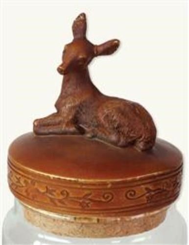 Victorian Trading Co Forest Friends Glass Deer Candy Jar Container ...